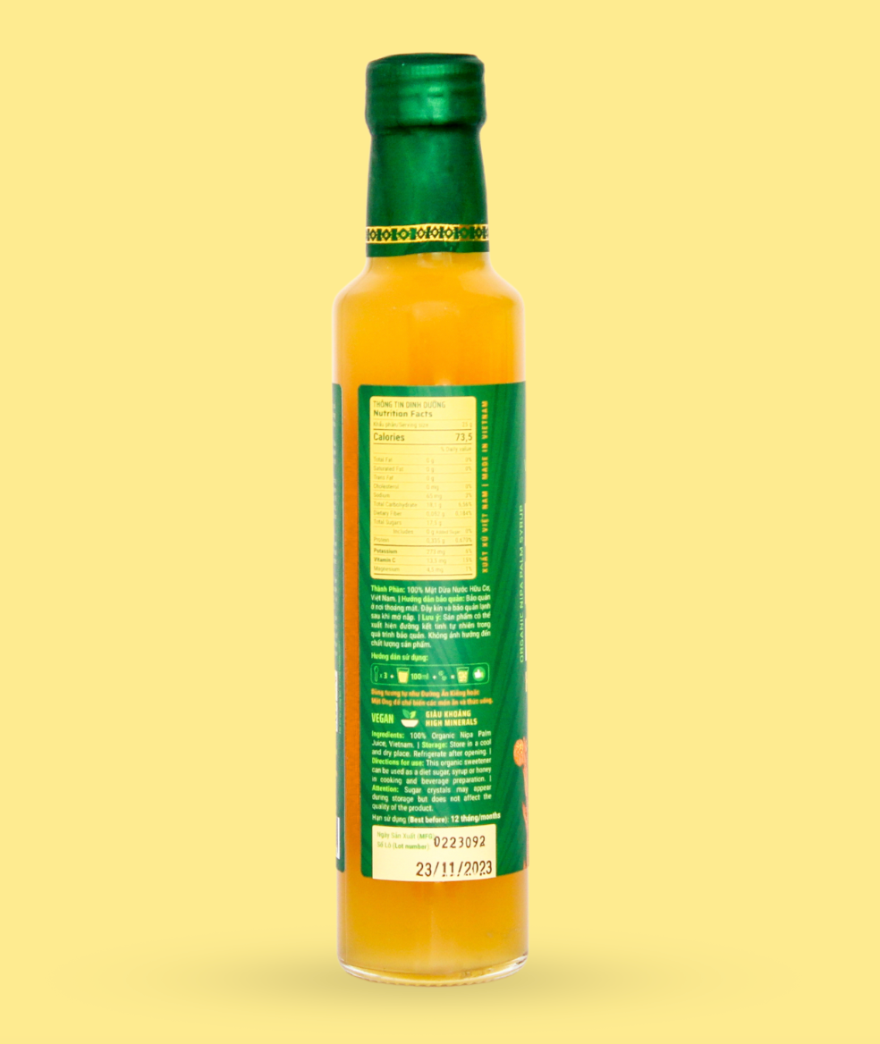 VIETNAM NIPA ココナッツシュガー 375g /Mật Dừa Nước Cô Đặc Hữu Cơ VIETNIPA - 375 ...