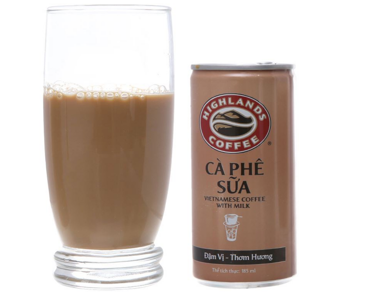 ハイランズコーヒー 缶入りブラウンコーヒー (185ml/235ml) / Cà Phê Sữa Highlands Coffee(185m ...
